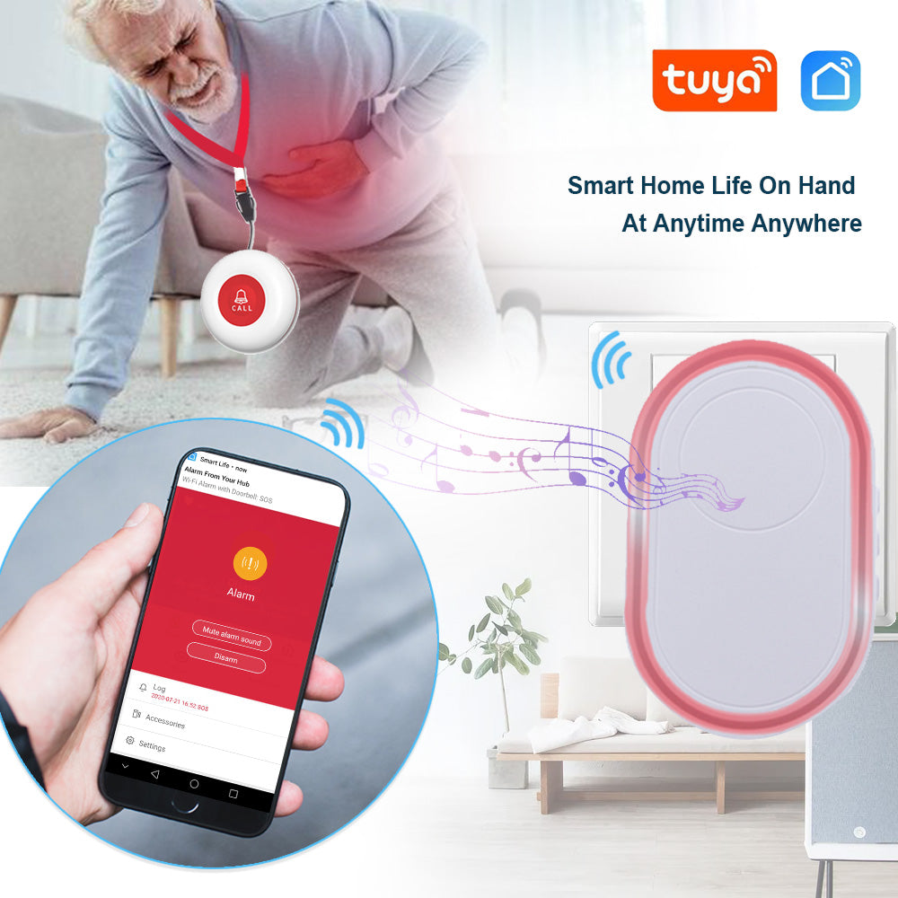 Buy Wifi Water Leak Detector Alarm Panic Button In Topvico Store